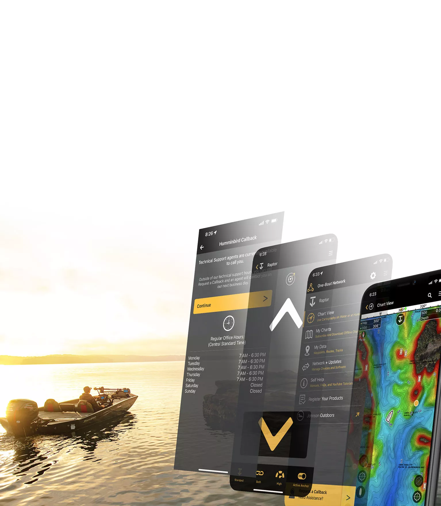 One-Boat Network App - Humminbird